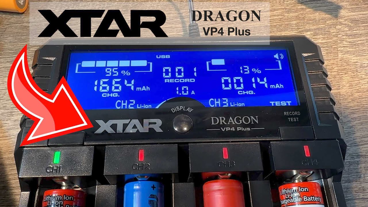 XTAR DRAGON VP4 Plus Charge Current Test - YouTube