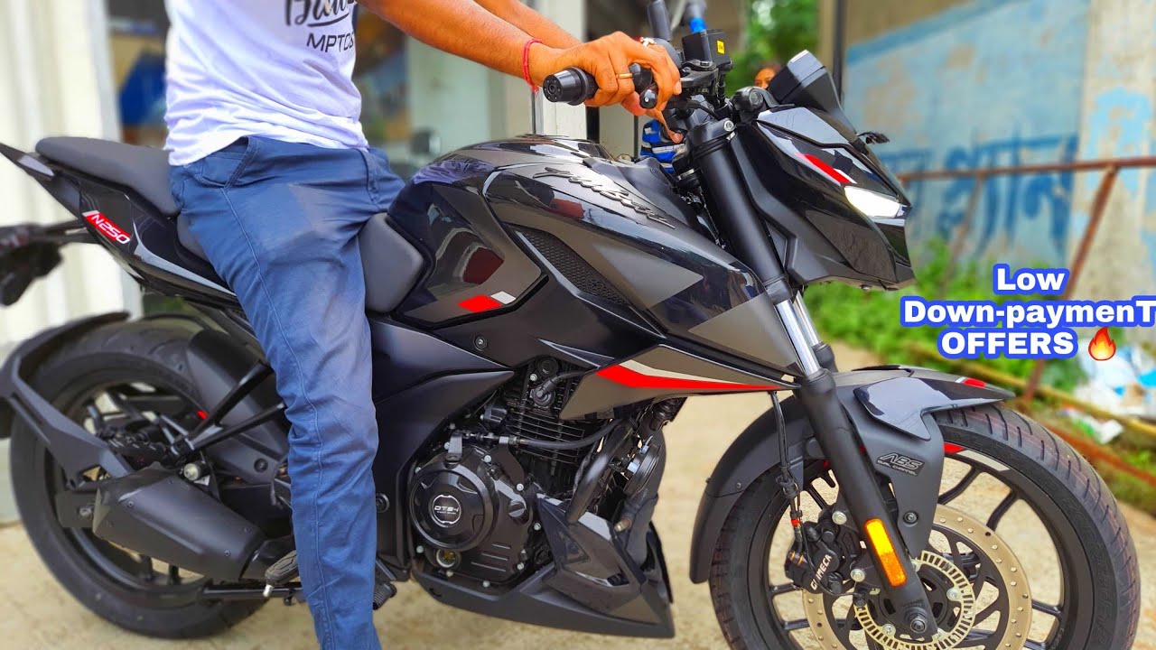 Finally 2022 New Bajaj Pulsar N250 Metallic Black Colour Low Down ...