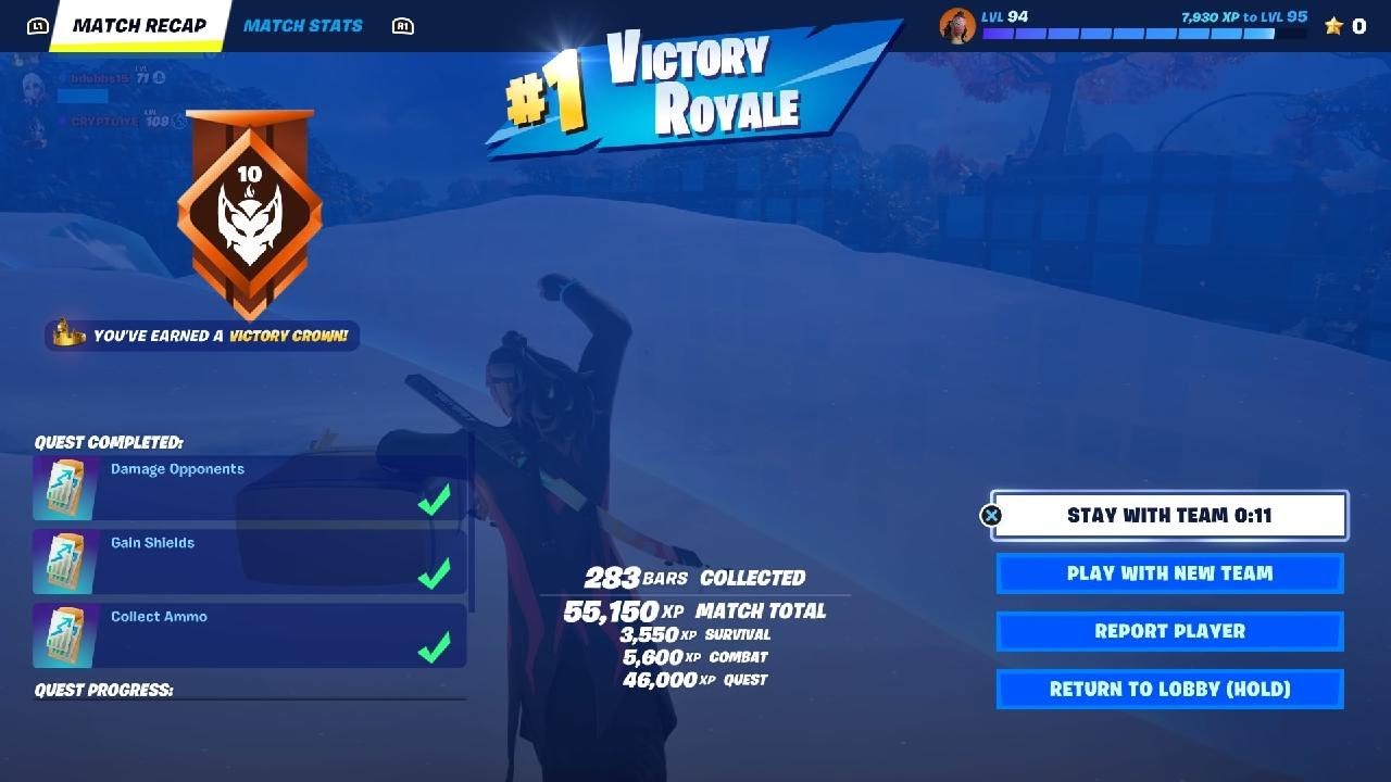 Fortnite - All team dead W - YouTube