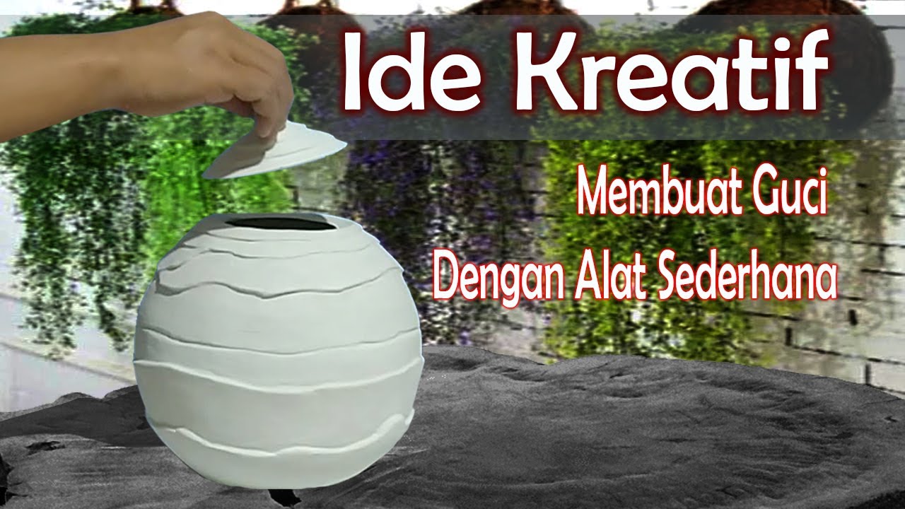 DIY Crafts from cement I Cara membuat Gentong / Guci dengan Alat ...
