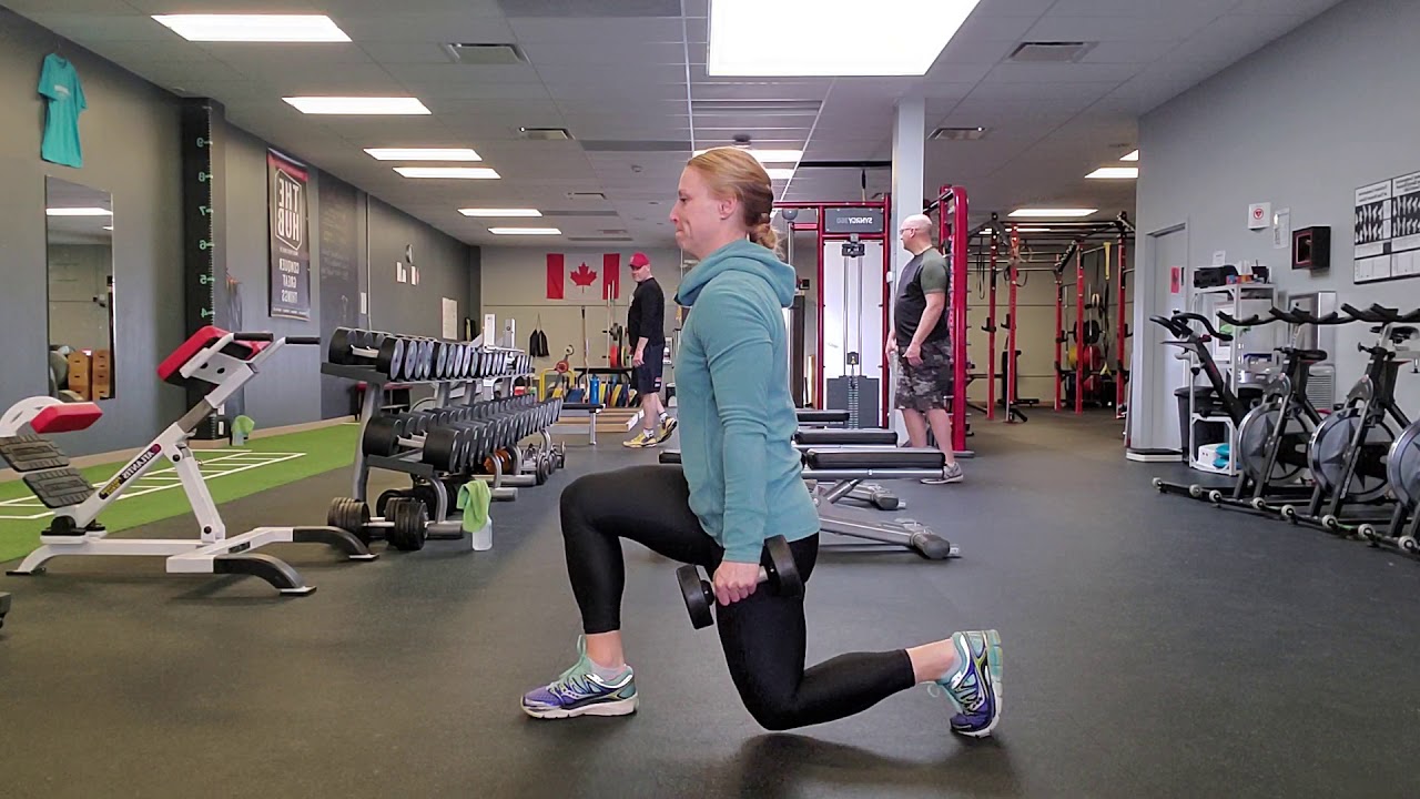 The Hub PT : Dumbbell Split Squat (bottom up) - YouTube
