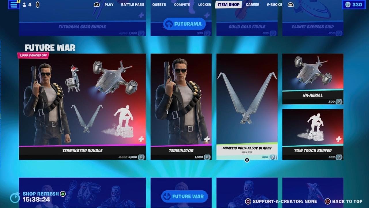 Fortnite terminator 2 bundle - YouTube