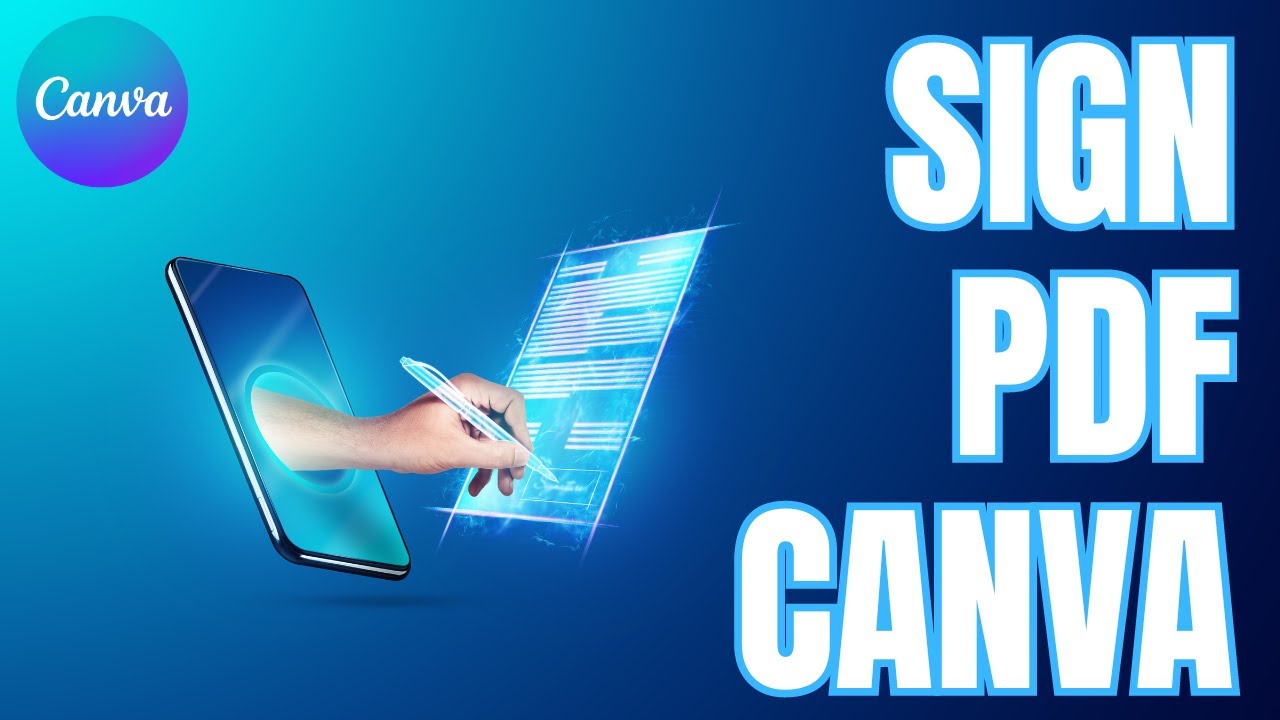 How to ️ SIGN a PDF doc on Canva - YouTube