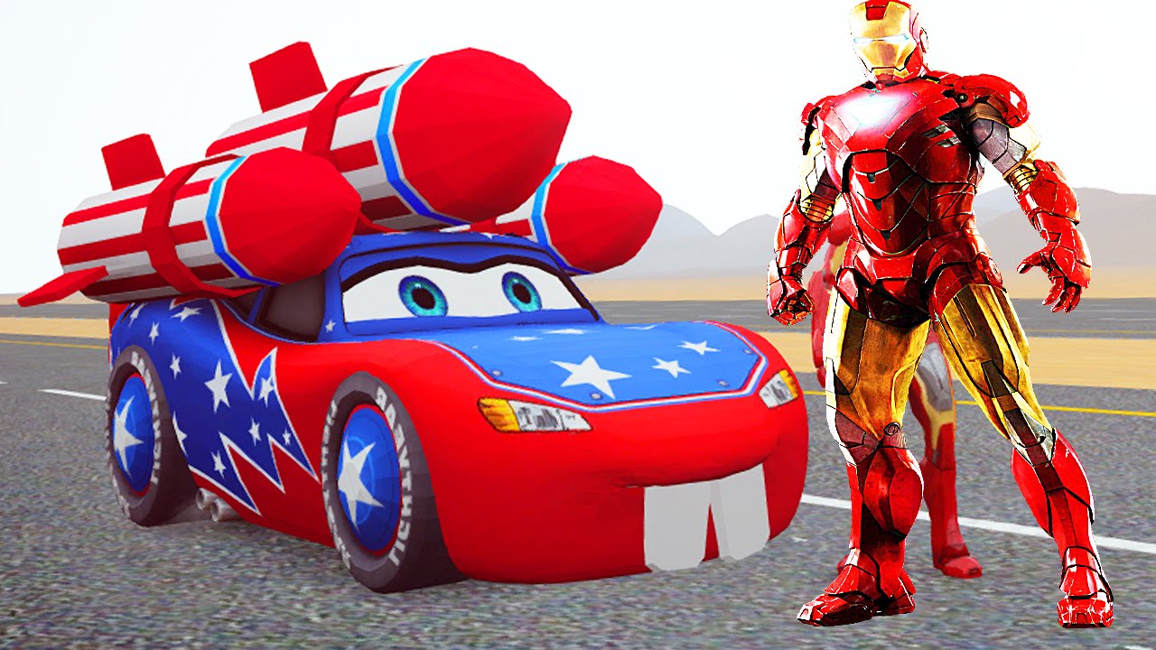 Rocket Lightning McQueen + Iron Man / GTA IV Mods - YouTube