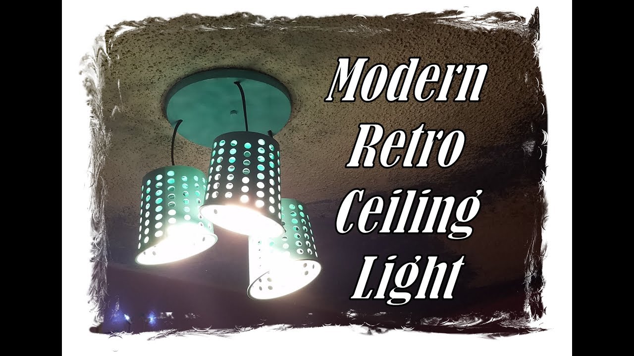 Modern Retro Ceiling Light - YouTube