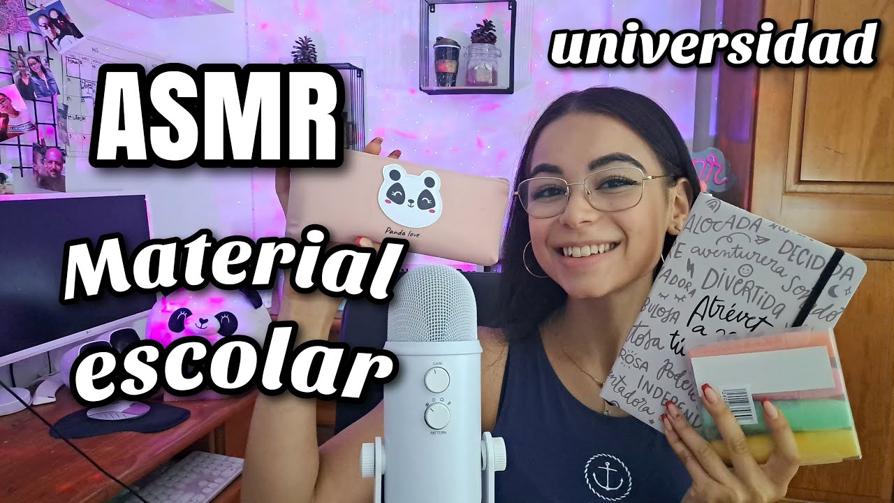 ASMR con MATERIAL ESCOLAR!📚 HAUL para la universidadI! | ASMR en ...