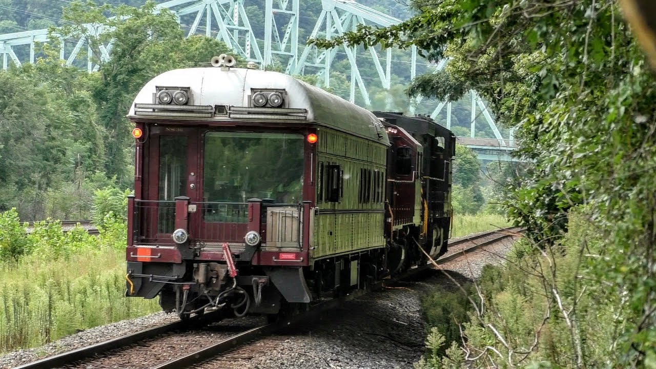 Track Geometry Train Flies through Sewickley w/NS 38 Led by 9481 - 9/1 ...