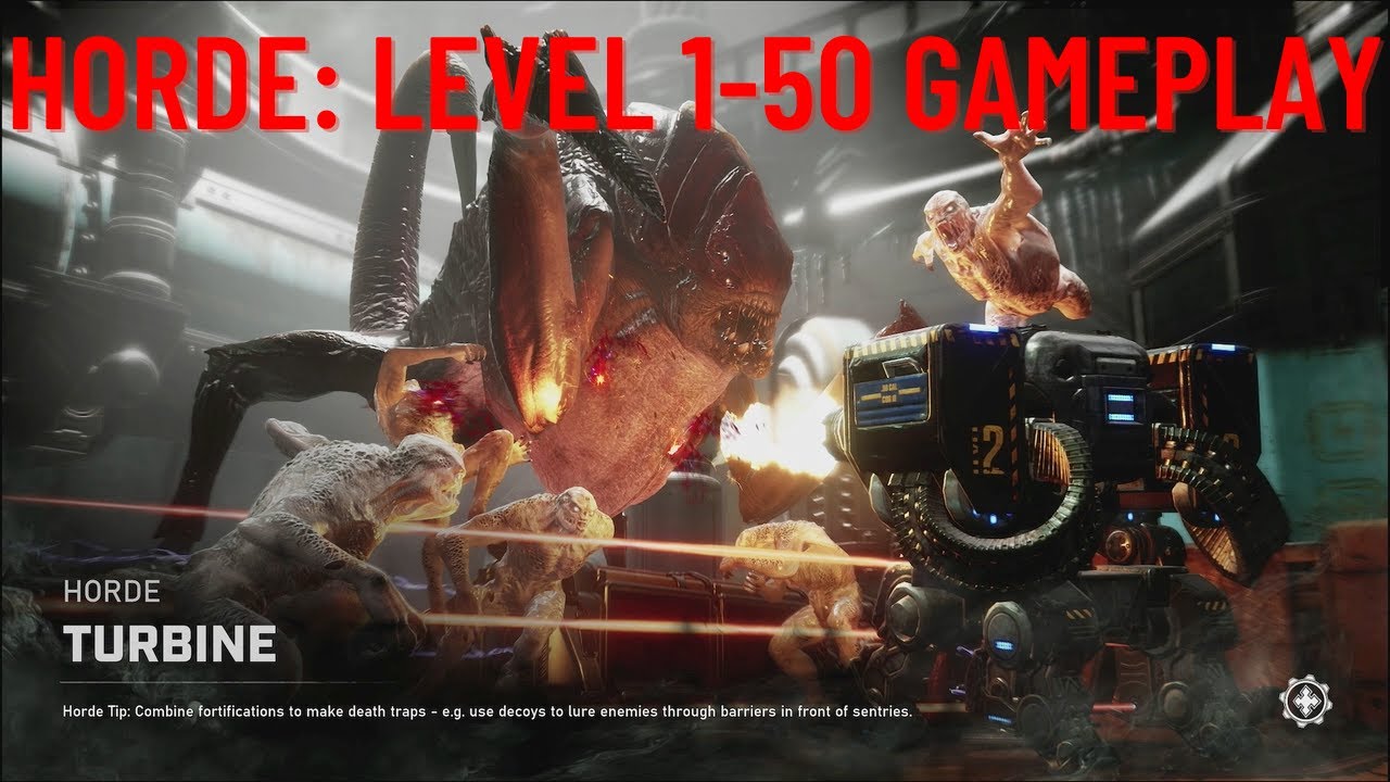 Gears of War 5: Horde Level 1-50 - YouTube