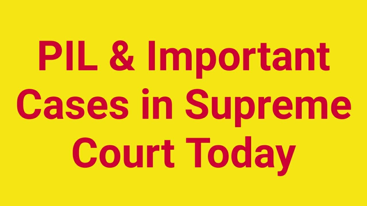 PIL & Important Cases in Supreme Court Today | AGR Case | KK Ramesh PIL ...