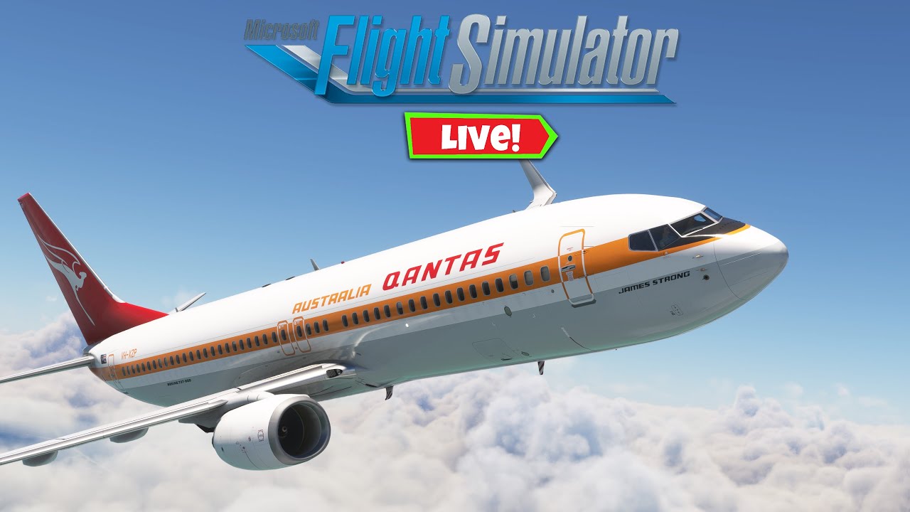 Microsoft Flight Simulator | Qantas Retro Roo 737! - YouTube