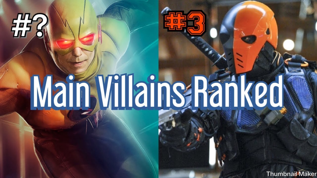 All 20 Arrowverse Main Villains Ranked - YouTube
