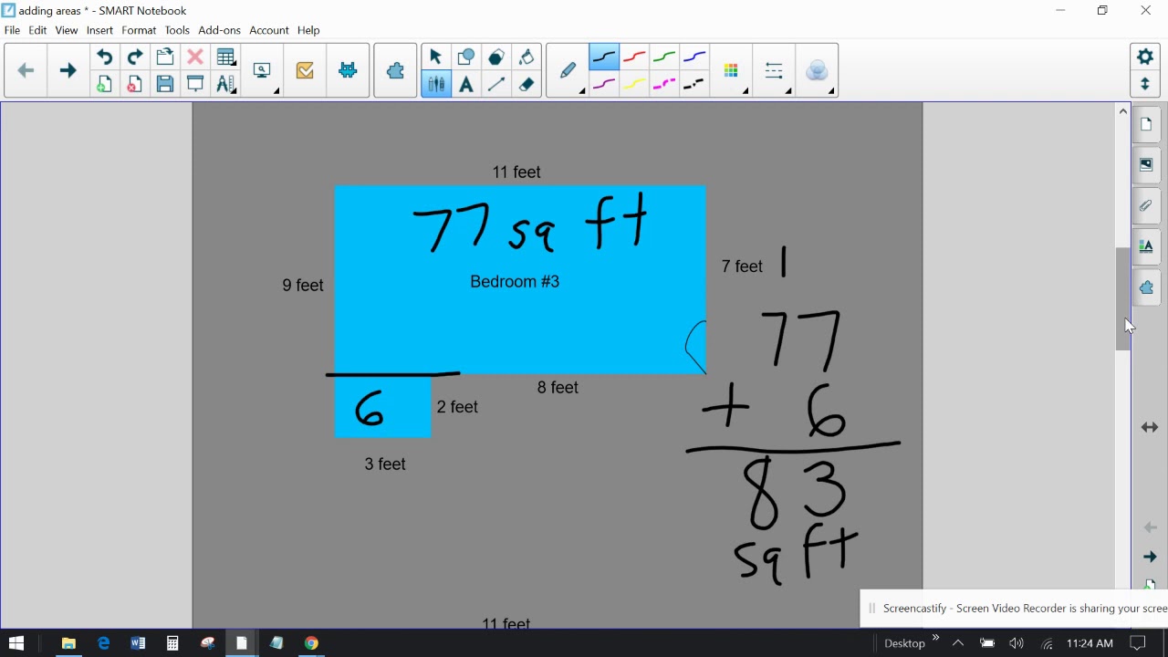 Adding Areas - Rectangles and Rectilinear Shapes - YouTube