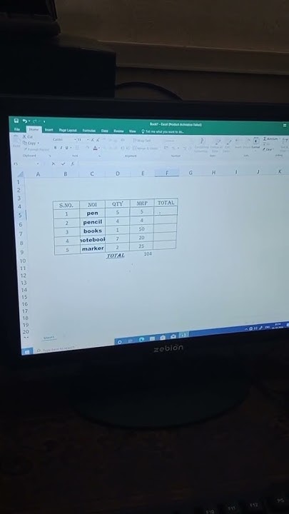 How to open #Ms-excel and learning adding formula. #accurate #computer #computerexcel #excel # ...