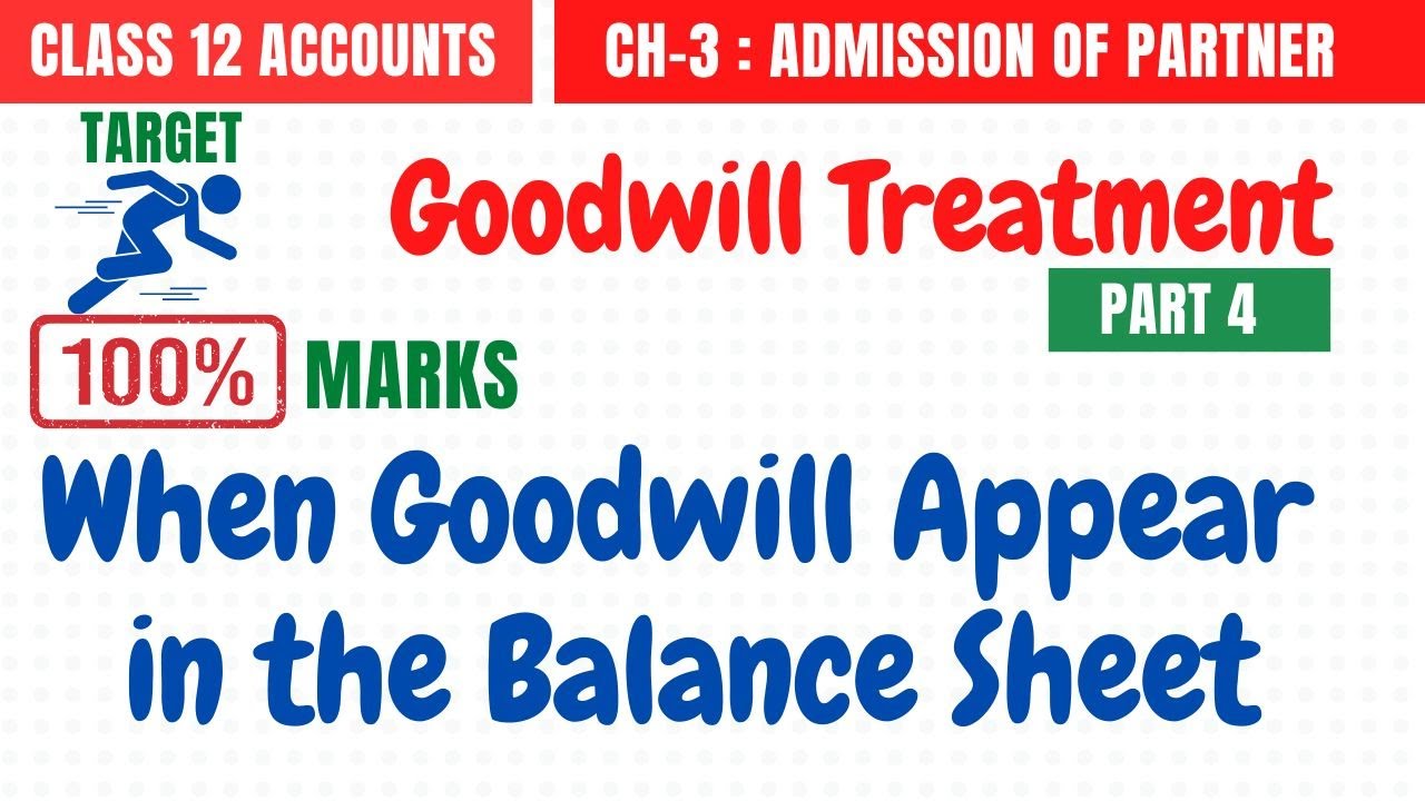 Where Does Goodwill Go On The Balance Sheet at Gregory Klink blog