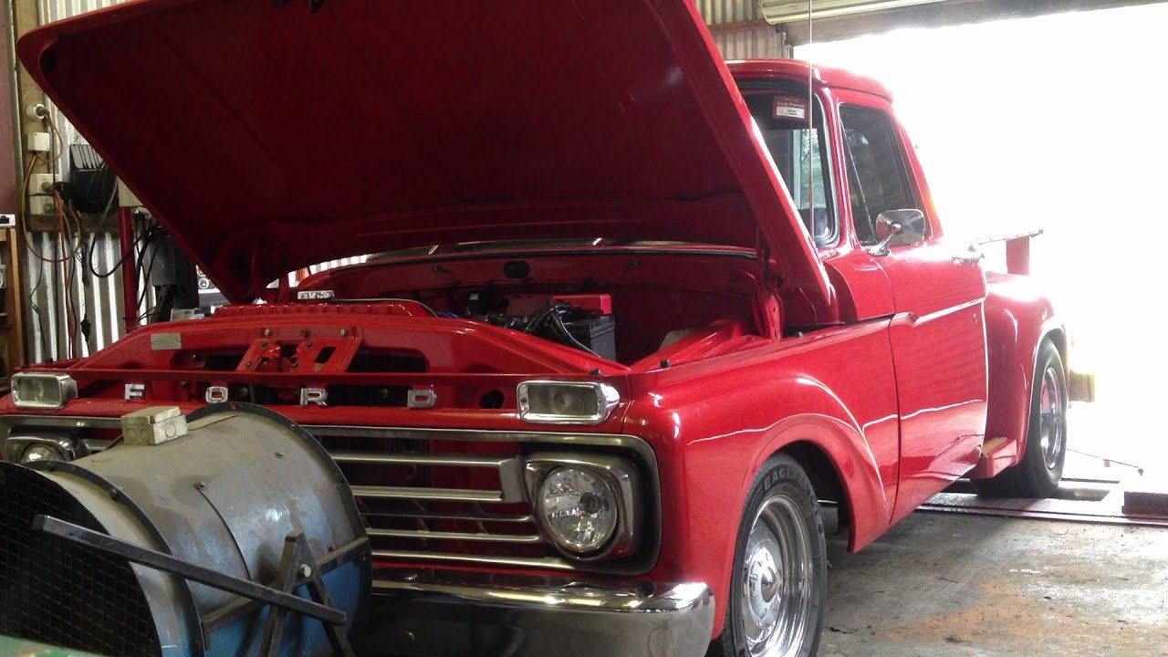 Ford F truck with 351c msd ignition k&n Air filter Base run for blower ...