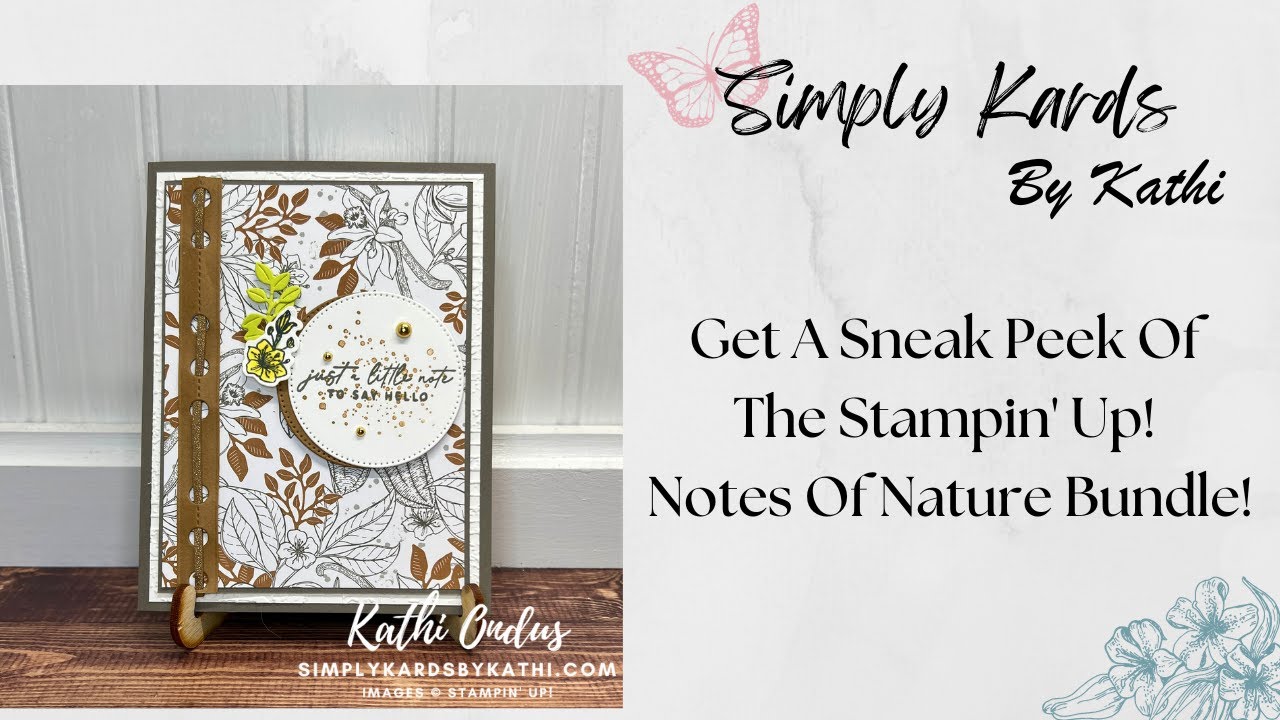 Get A Sneak Peek Of The Stampin' Up! Notes Of Nature Bundle! - YouTube