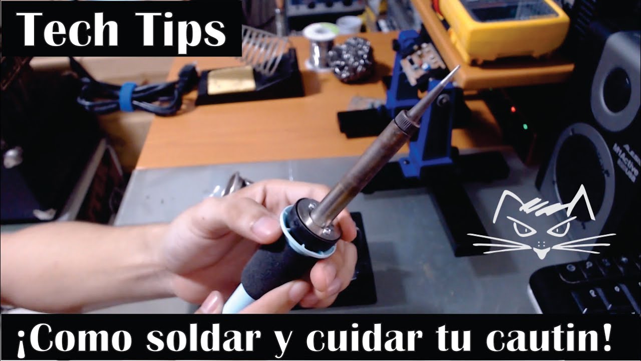 Como soldar y cuidar tu cautín - Weller W60P / Weller W100P. - YouTube