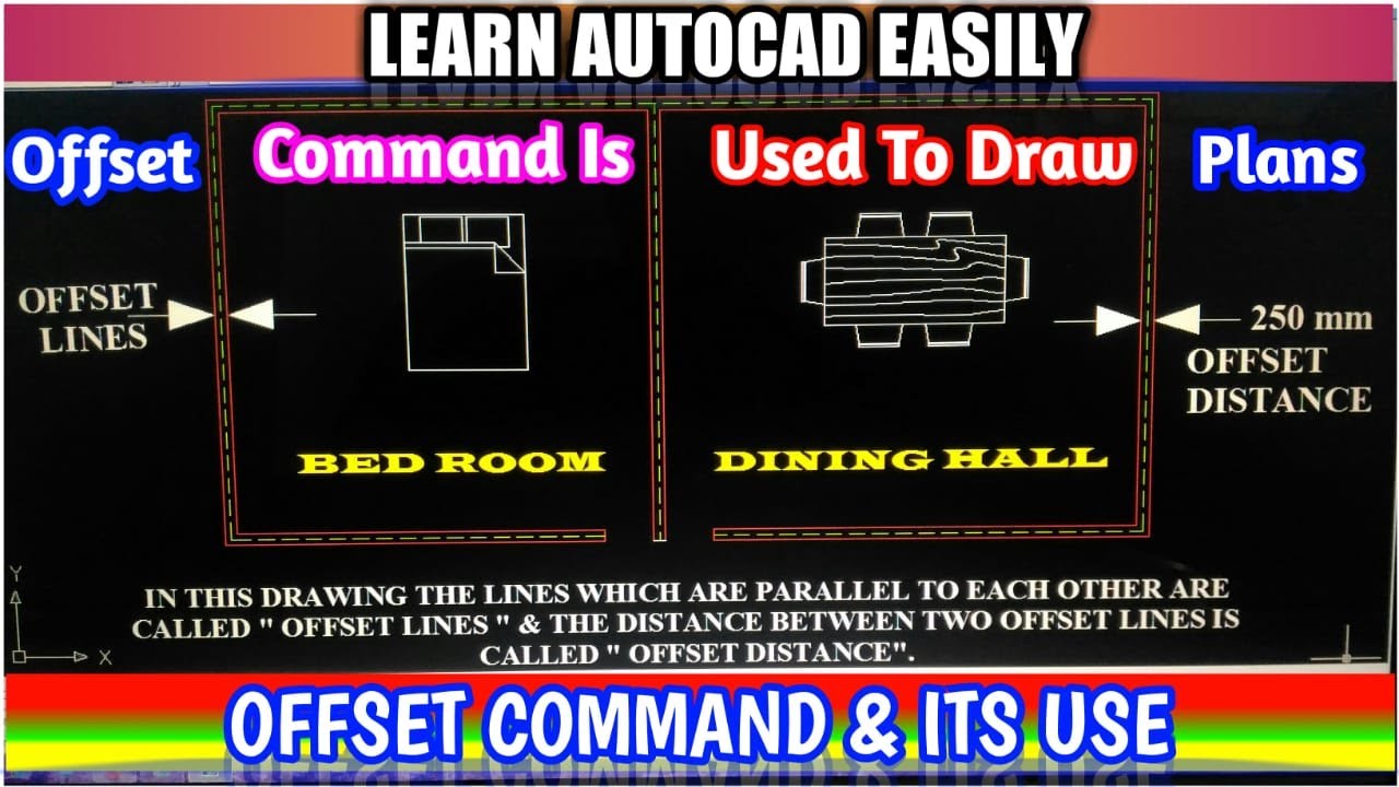 Offset Command In Autocad YouTube Offset Command In Autocad YouTube