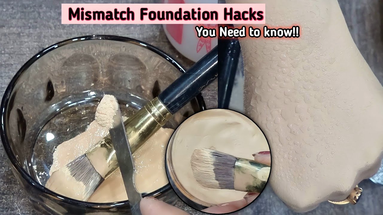 How to: Fix WRONG Foundation Shade || Try these Foundation Hacks ...