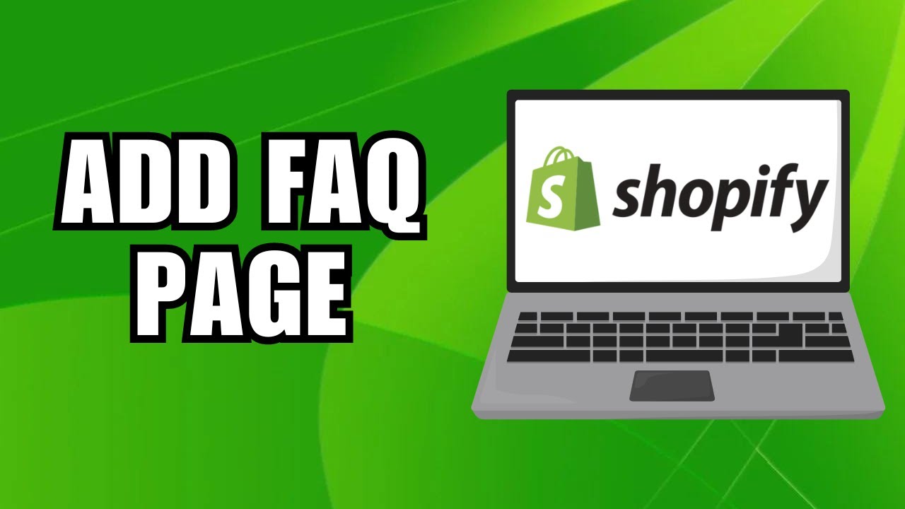 How To Add FAQ Page On Shopify - YouTube