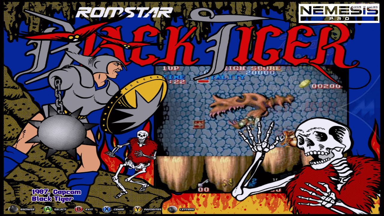 BLACK TIGER | ARCADE | GAMEPLAY - YouTube