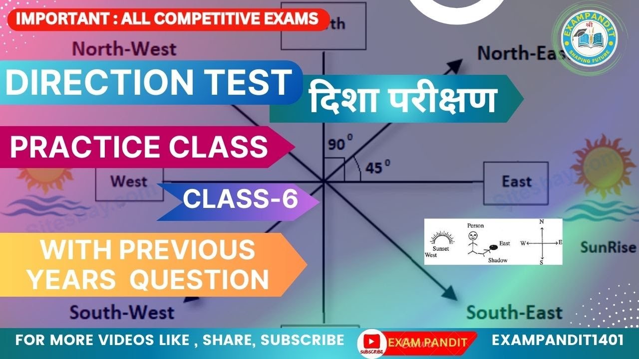 DIRECTIONS|CLASS-6|@EXAMPANDIT1401 #ssc #ssccgl #ssccgl2024 #sscexam # ...