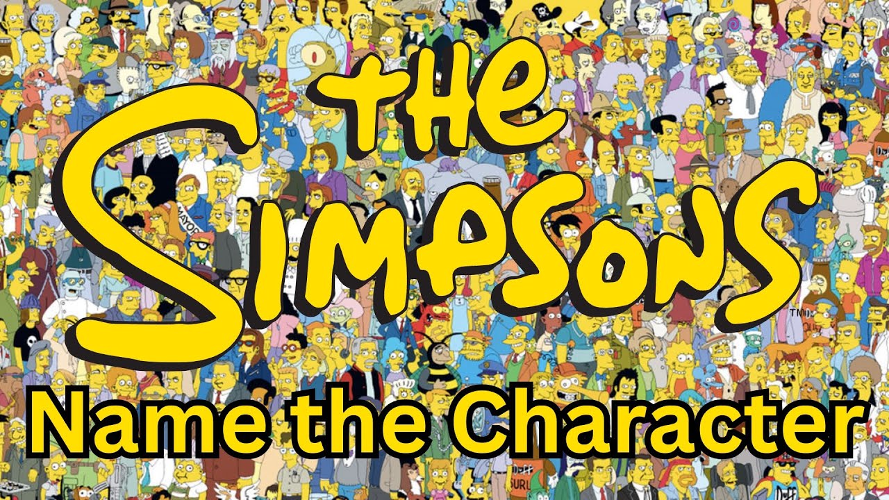 The Simpsons Name the Character Challenge Part 1 - YouTube
