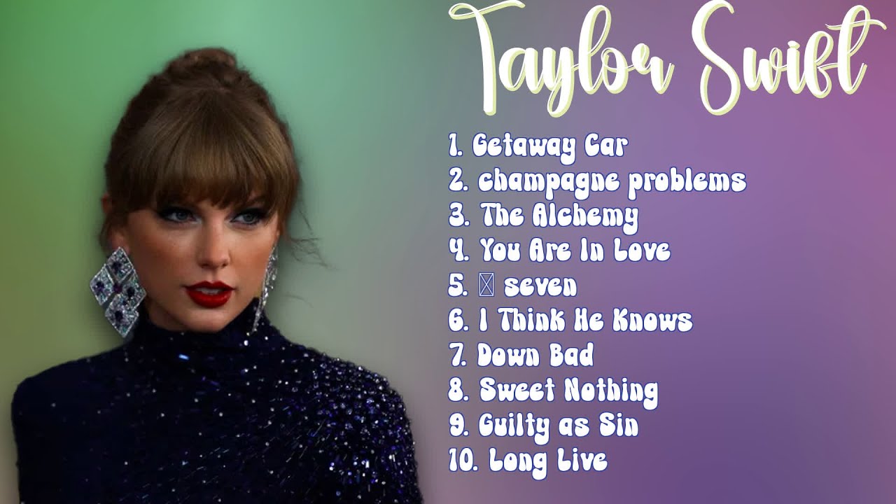 Taylor Swift-Year's music sensation roundup mixtape-Superior Chart ...