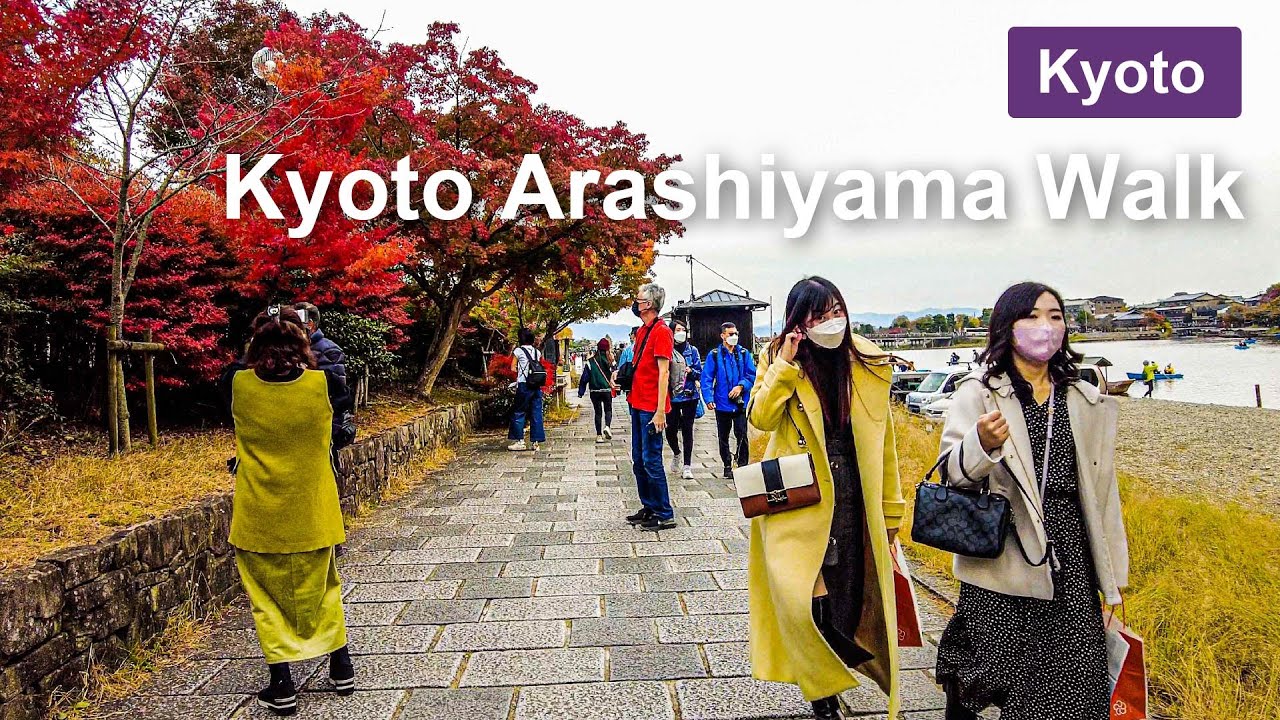 【Kyoto 💖】Walk Japan -Arashiyama Walk with Autumn Leaves ASMR 【4K】나라 โ ...