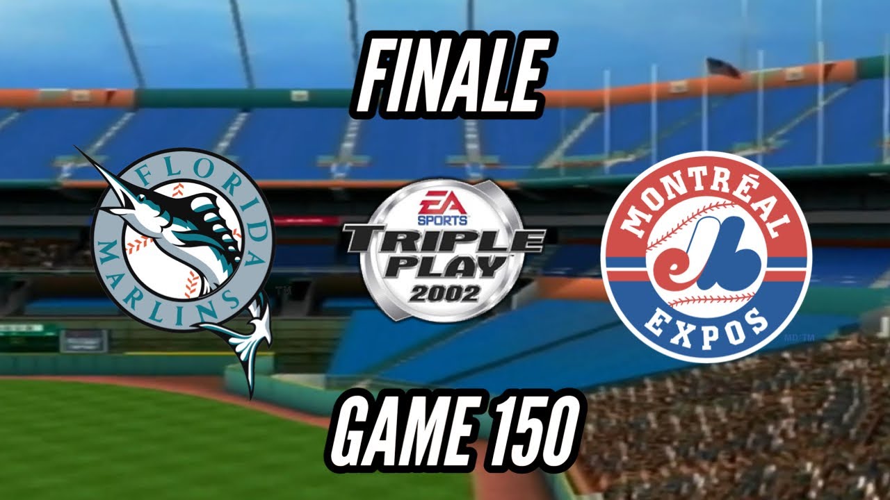 Triple Play Baseball 2002 Full Game sim: Marlins vs Expos Game 150 ...