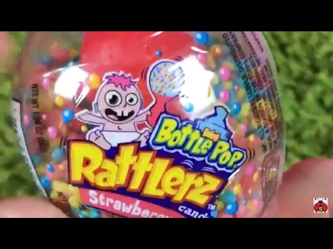 BABY BOTTLE POP RATTLERZ STRAWBERRY CANDY REVIEW - YouTube