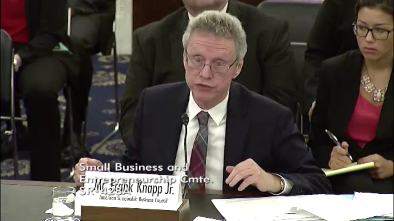Frank Knapp, U.S Senate Comm. on Small Business & Entrepreneurship ...