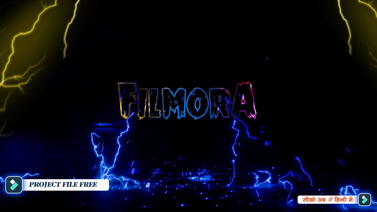 ELECTRIC Logo Animation in Wondershare Filmora || how to use filmora in ...