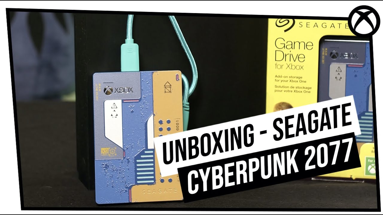 UNBOXING - Disque dur Seagate Game Drive Cyberpunk 2077 édition limitée ...