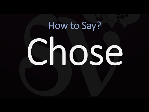How to Pronounce Chose? (CORRECTLY) - YouTube