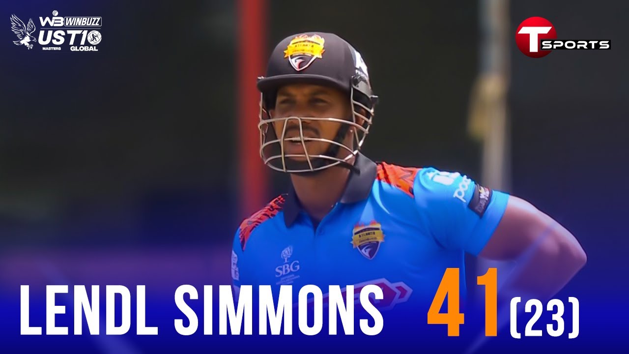 Lendl Simmons brilliant innings of 41 off 23 balls | Lendl Simmons | US ...