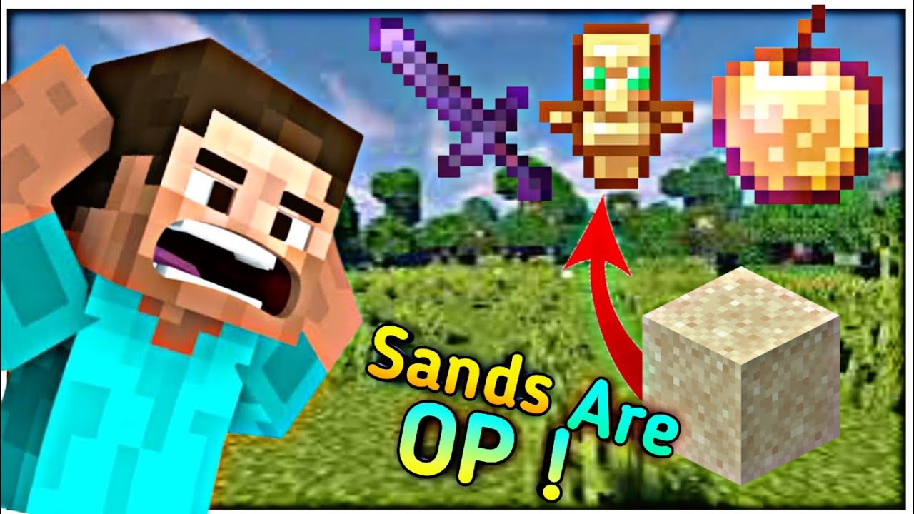 🤩 Minecraft But Sand Drops OP Items 🔥 - YouTube