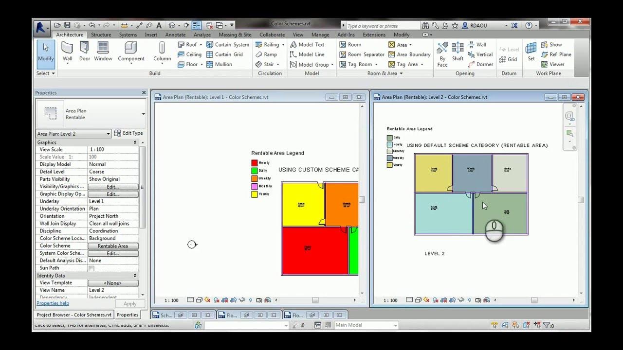 Autodesk Revit_Color Schemes - YouTube
