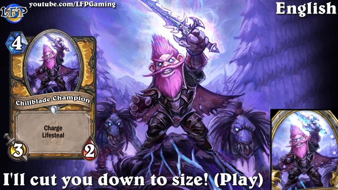Hearthstone: Chillblade Champion card sounds in 14 languages -Knights ...