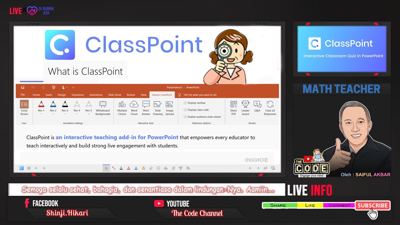 CLASSPOINT || MENJADIKAN POWERPOINT LEBIH INTERAKTIF DENGAN MUDAH ...