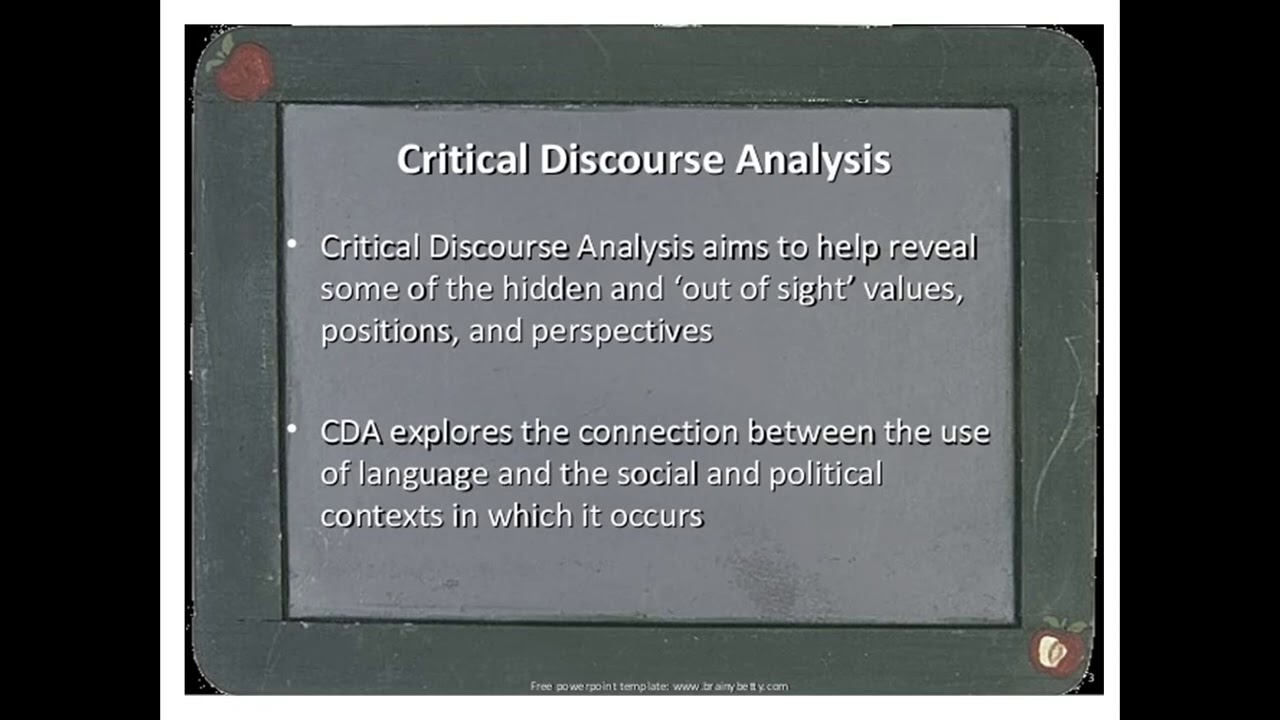 CDA CRITICAL DISCOURSE ANALYSIS YouTube CDA CRITICAL DISCOURSE ANALYSIS YouTube