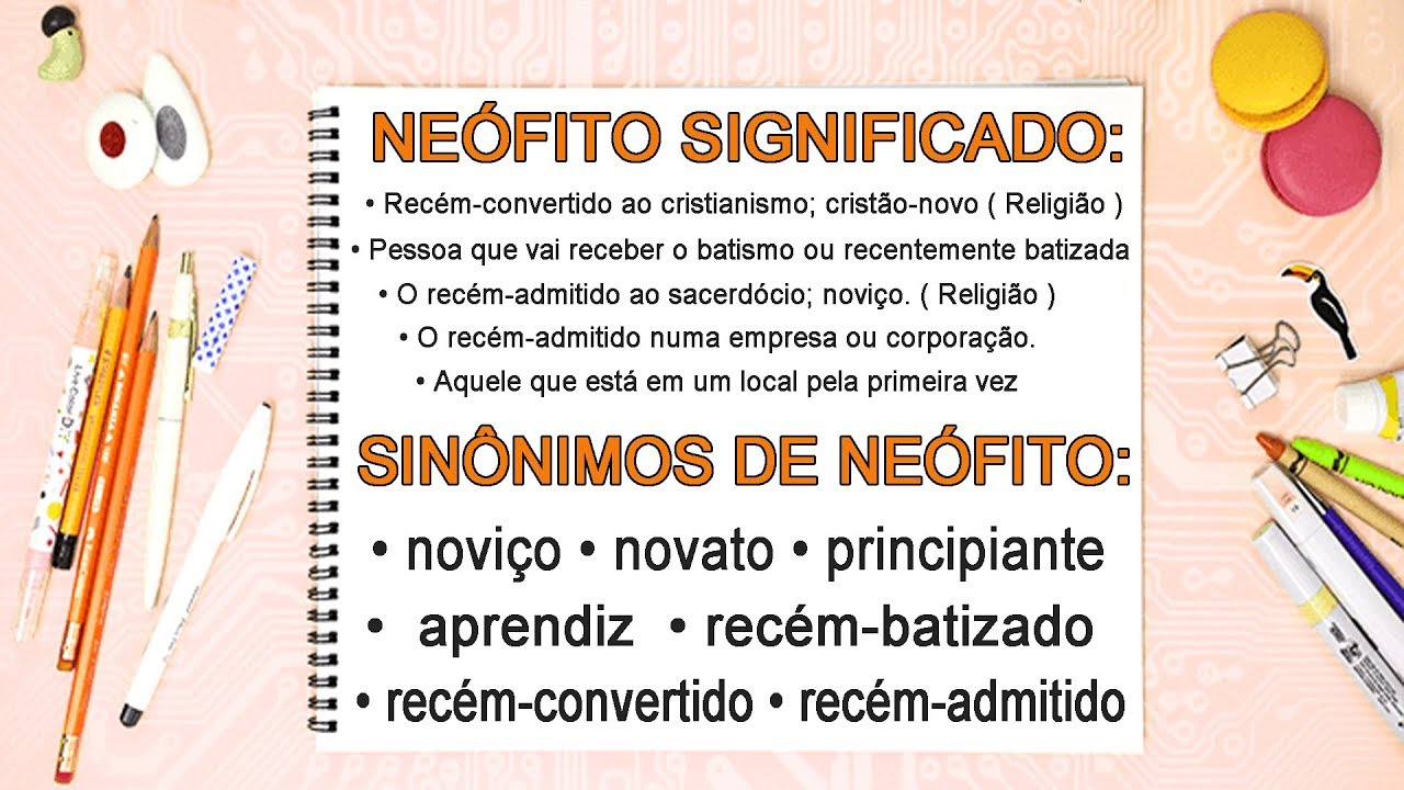 O que significa neófitos? – Conceito, (Vídeo Gotinha: 2min11s) neófito ...