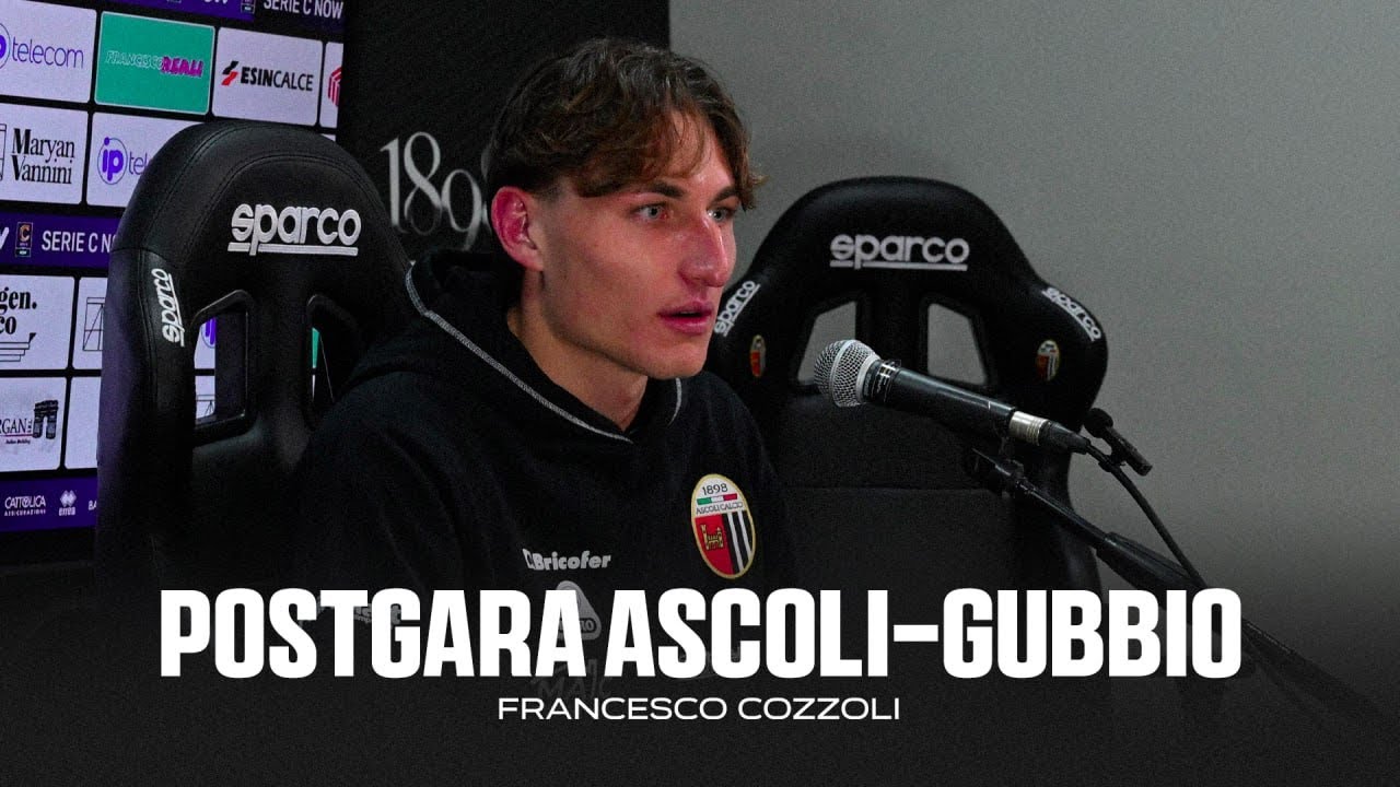 Francesco Cozzoli | Postgara Ascoli-Gubbio | Ascoli Calcio - YouTube
