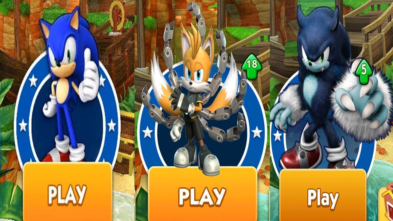 Sonic Dash - MOVIE TAILS vs TAILS NINE vs WEREHOG Sonic Prime Update ...