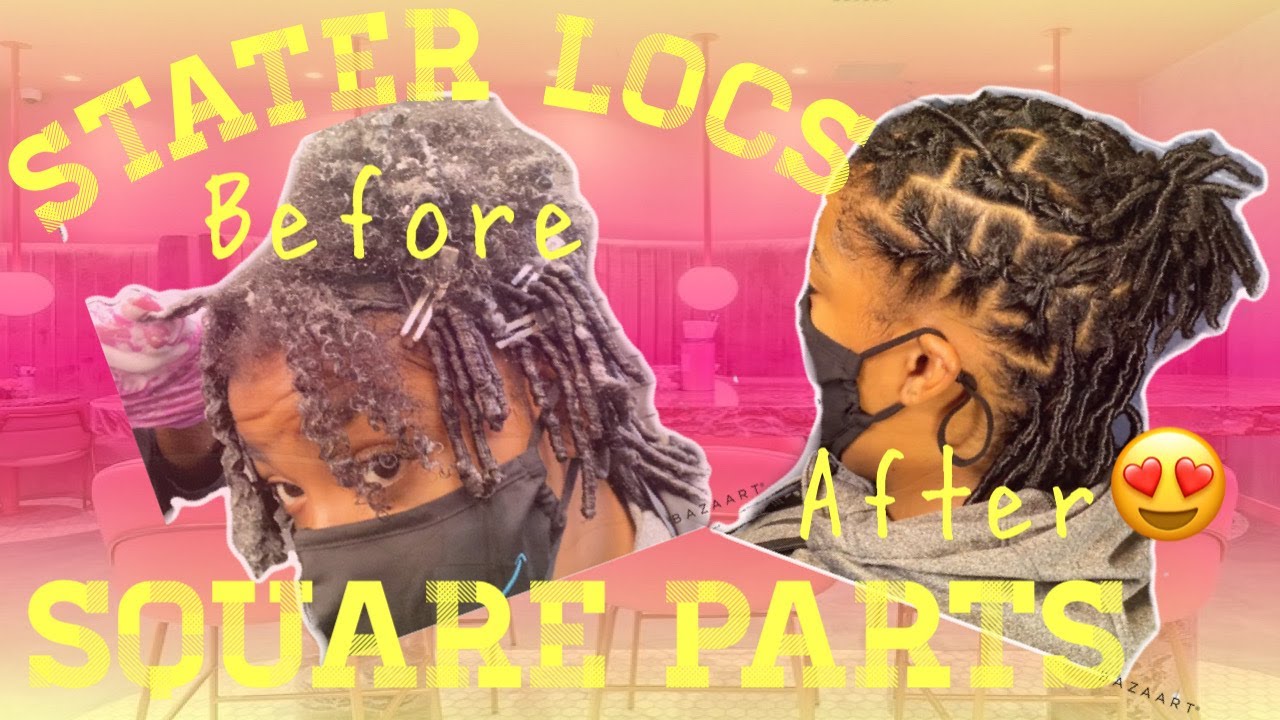 I Loc'd My 4c Hair | Starter Locs | Square Parts | Comb Coil Method ...