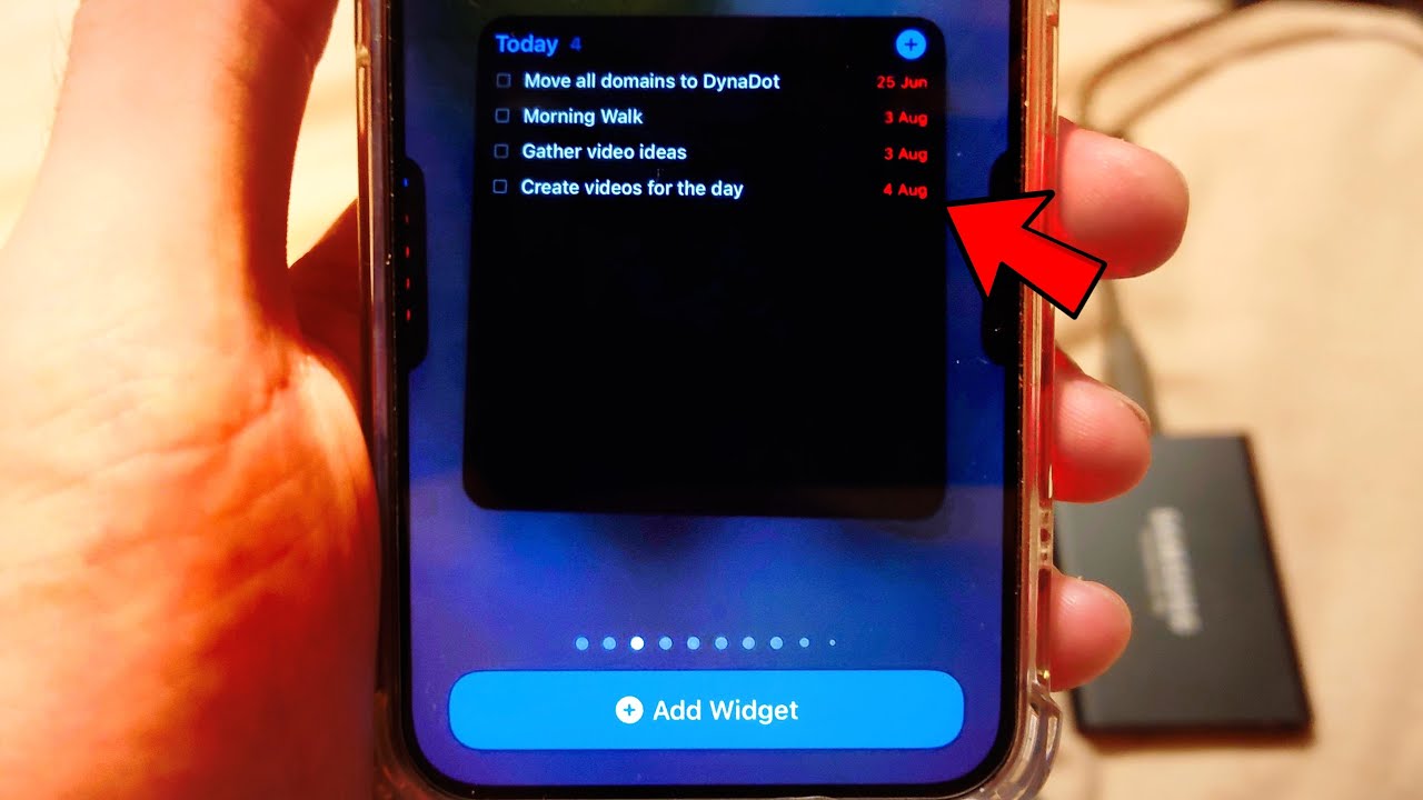 ANY iPhone How To Add Big Widgets! - YouTube