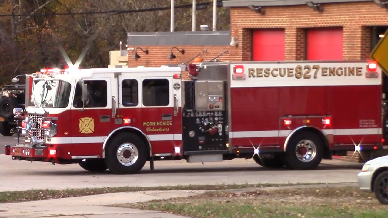 Morningside VFD Rescue Engine 827 & Silver Hill VFD Engine 829B ...