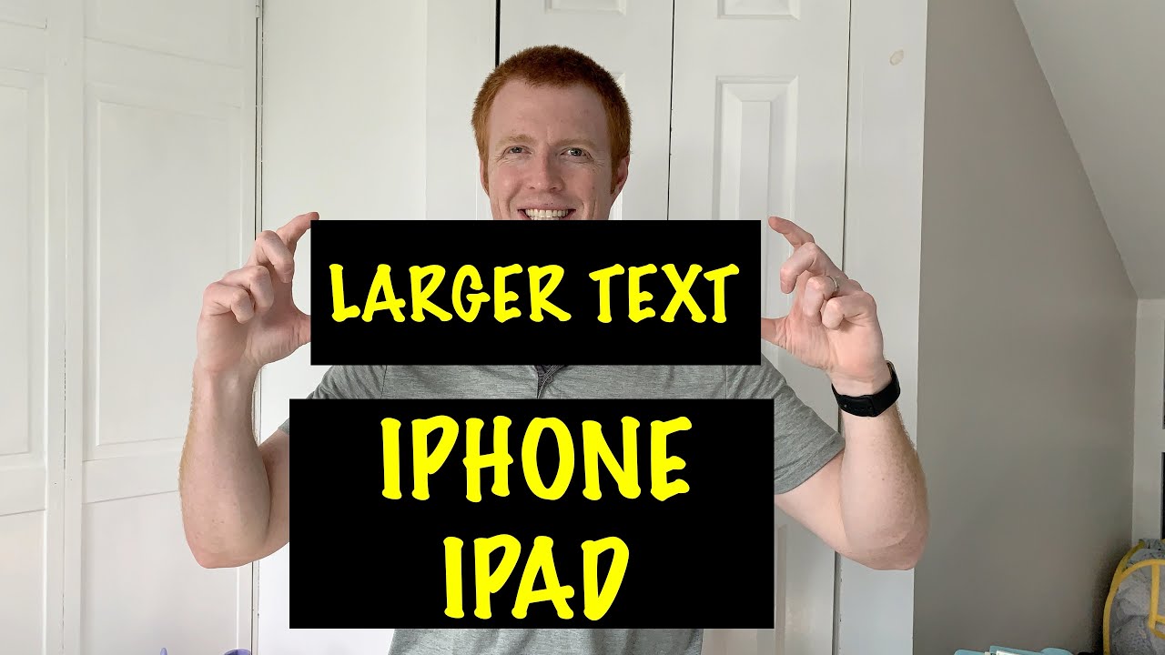 How To Make The Font Size Larger On IPhone Or IPad Low Vision Or Visually Impaired YouTube How To Make The Font Size Larger On IPhone Or IPad Low Vision Or Visually Impaired YouTube