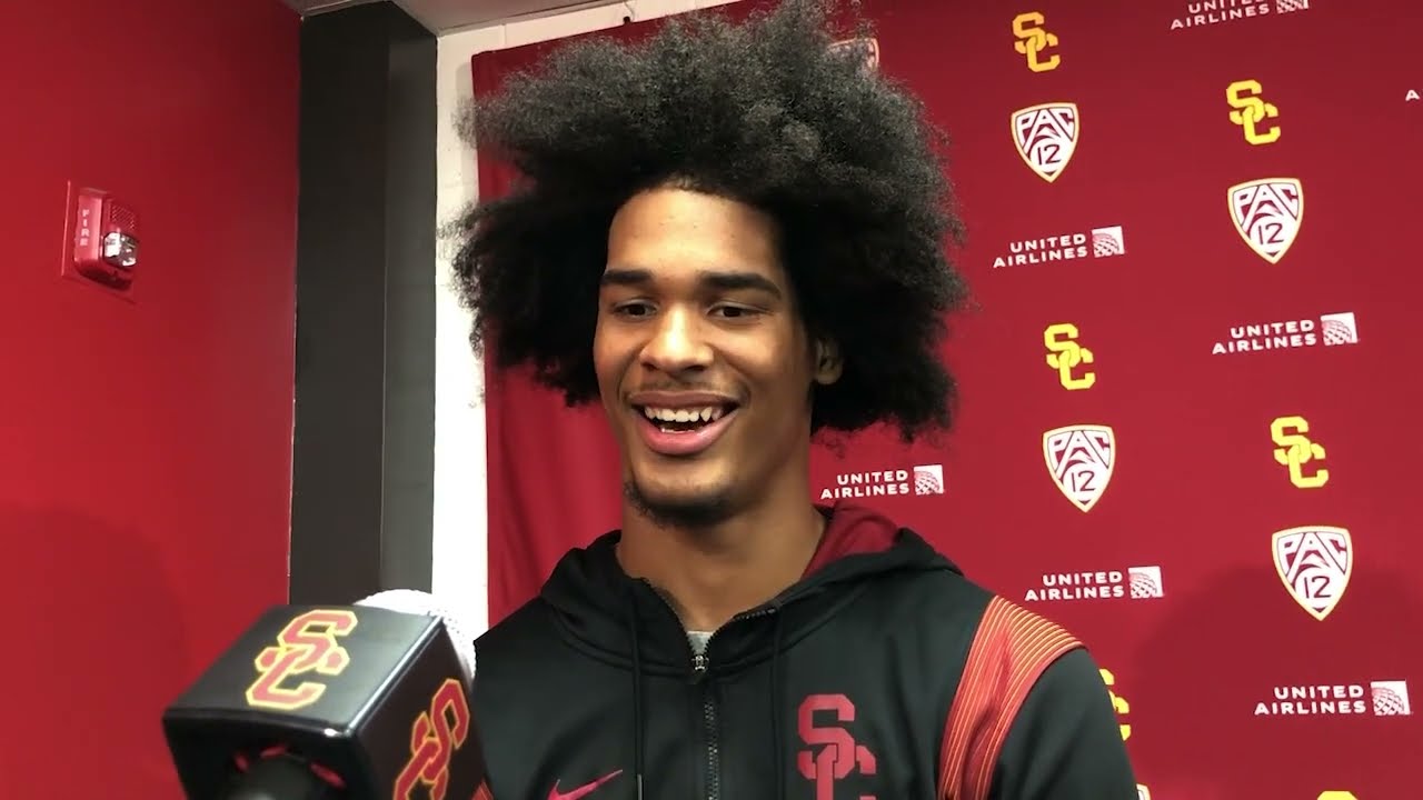 Eric Gentry on defense, LB play in USC's 30-14 win - YouTube