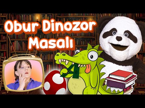 KİTAPLARIN ARASINDAN GELEN O SES DE NEYDİ? | OBUR DİNOZOR MASALI